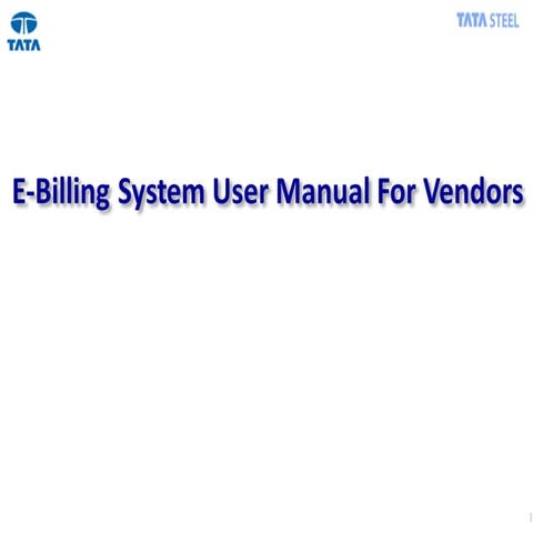 Ebilling User Manual | PDF