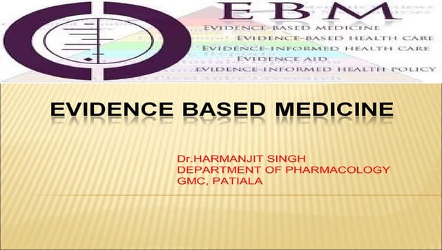 Evidence Based Medicine Intro | PPT