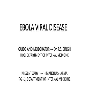 Ebola | PPTX