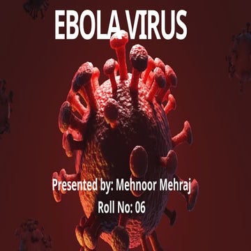 The Ebola Virus - Powerpoint Presentation | PPTX