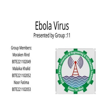 Ebola Virus impacts discovery ,modern research | PPTX