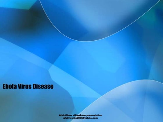 Ebola virus ppt | PPTX