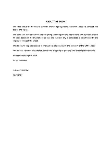 How do you read an OMR Answer sheet- Yoctel Solutions | PPTX | Desktop ...