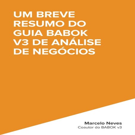 UM BREVE RESUMO DO GUIA BABOK V3 DE ANÁLISE DE NEGÓCIOS | PDF