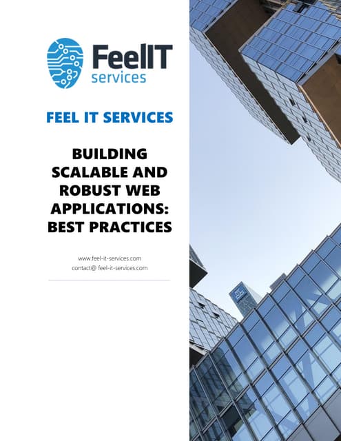 Building Scalable And Robust Web Applications Best Practices Pdf