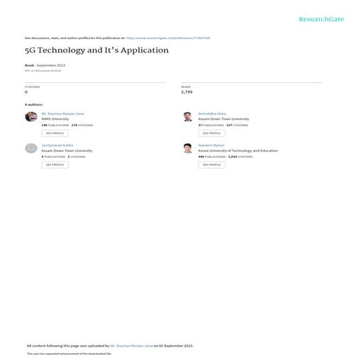 Ebook5GTechnologyandItsApplication.pdf b | PDF