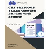 CAT Previous years question paper with solution(2017-2021) | PDF