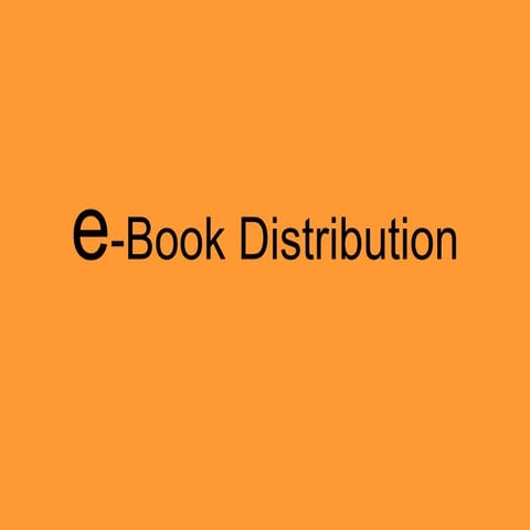 E book distribution | PPT