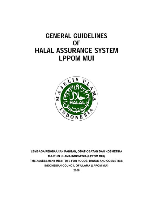 Halal Assurance System | PDF