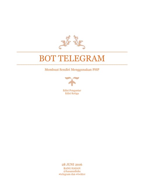 materi Bot Telegram dengan google apps script dan spreadsheet | PDF
