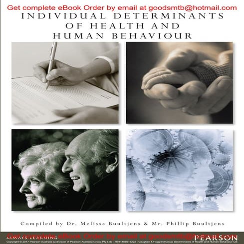 eBook Individual Determinants of Health and Human Behaviour (Custom ...