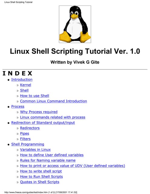 Shell Scripting In Linux Ppt