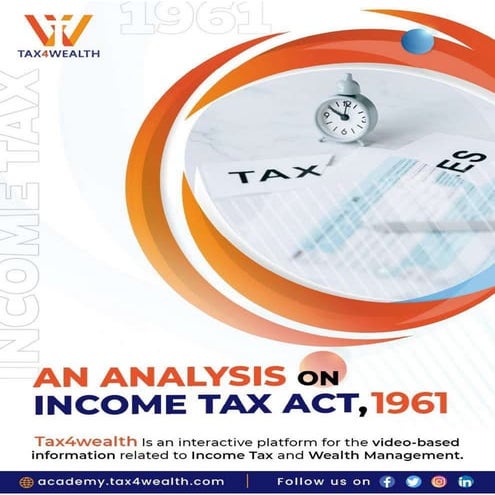 E book on income tax act 1961 tax4wealth | PDF