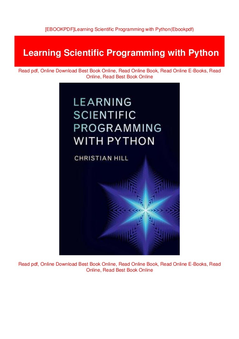 [ebookpdf]learning Scientific Programming With Python Ebookpdf