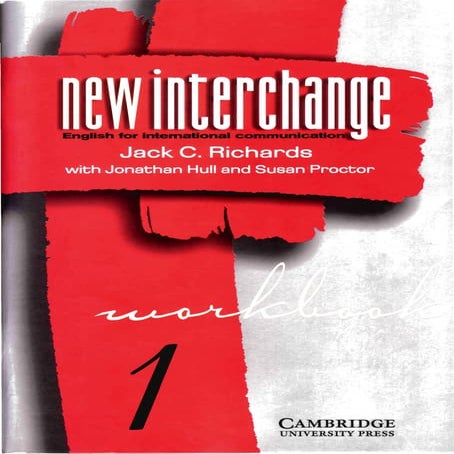[E book pdf] new interchange 1 workbook 1997 jack richards (cambridge ...