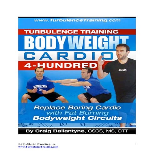 E-book - Body Weight Cardio Program | PDF | Running and Jogging ...