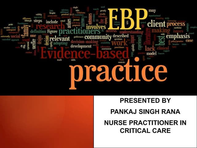 Evidence based approach | PPTX