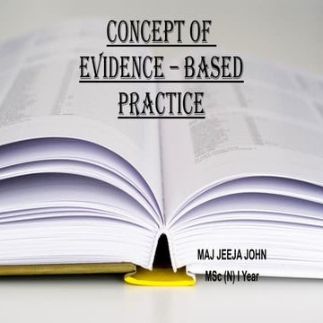 Evidence based practice in nursing.pptxs | PPTX