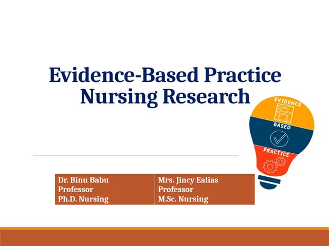 Evidence based medicine | PPTX