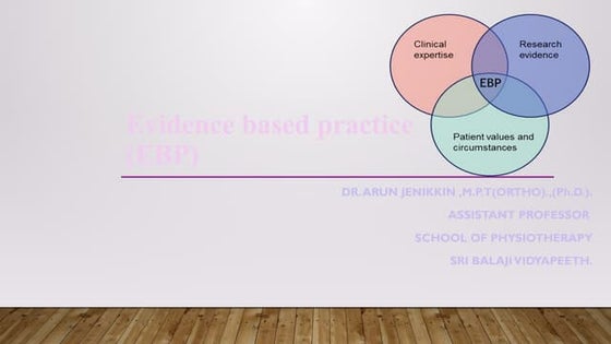 Evidence Based Practicepptx Physical Therapy Wellness 7418