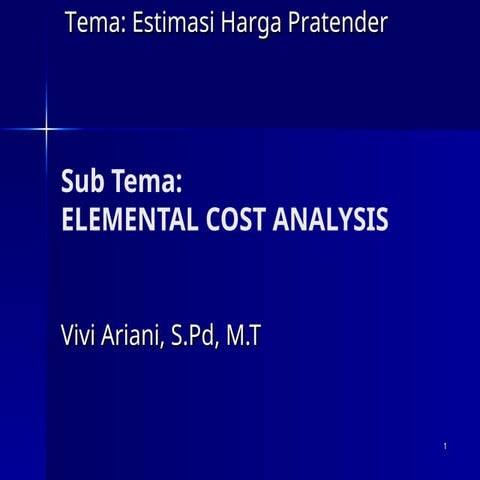 EB Pertemuan ke 8-9 (Elemental Cost Analysis) ok.ppt