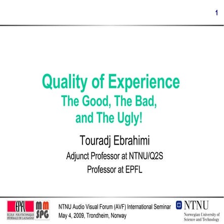 Quality of Experience | PDF