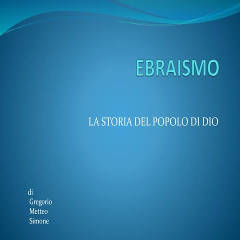 Ebraismo | PPTX