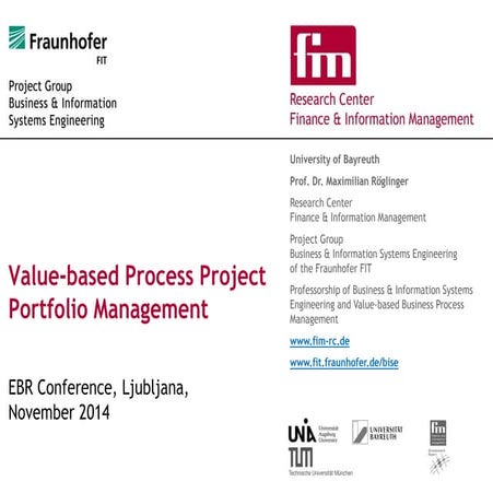 Value-based Process Project Portfolio Management | PDF