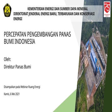 EBTKE 210506 Percepatan Pengembangan Panas Bumi Indonesia.pptx