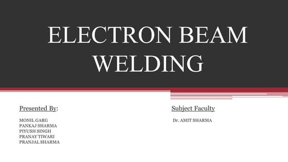 Welding and its types | PDF