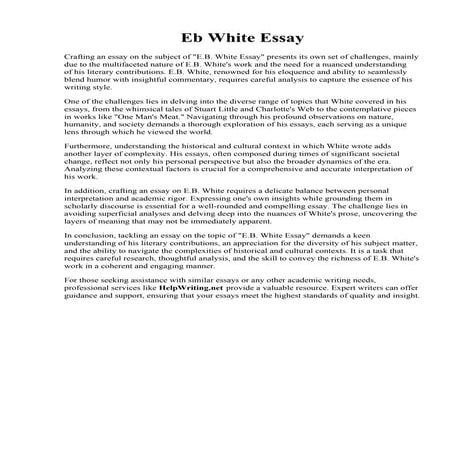 Eb White Essay.pdf