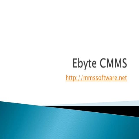 Ebyte CMMS | PPT