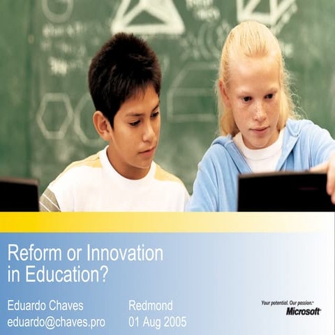 Reform or Innovation in Education? | PPT