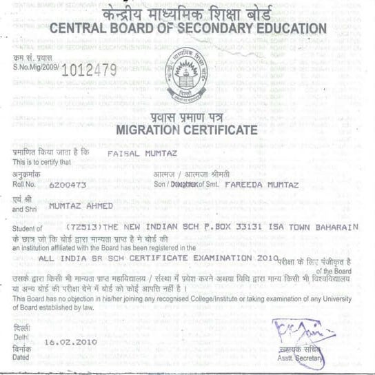 Faisal's Certificates 18 | PDF