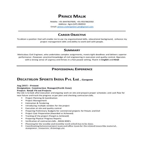 Kavya resume | DOCX