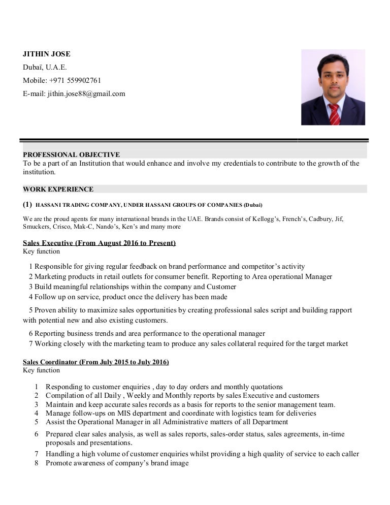 JITHIN JOSE Resume