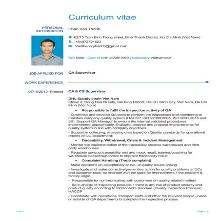 Thanh Phan CV_v2 | PDF