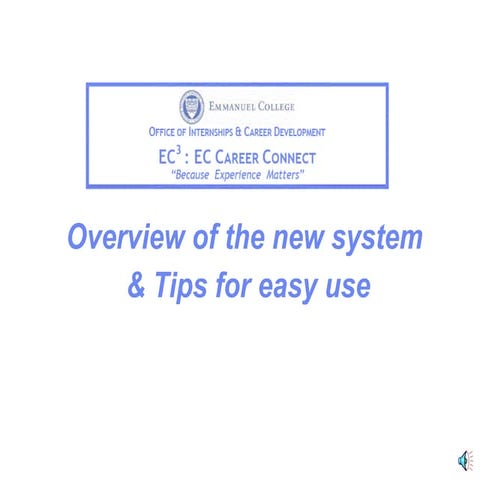 Ec3 Tutorial For Organizations Ppt
