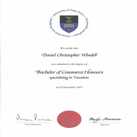 UCT and US Copy Certificate | PDF
