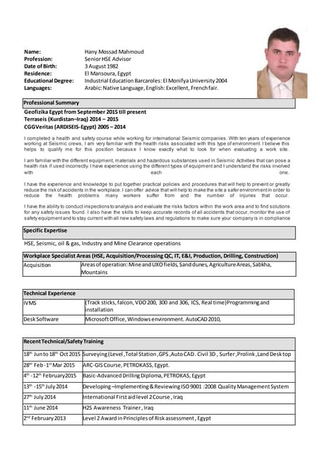 Ahmed Othman Hafez CV (Updated) | PDF