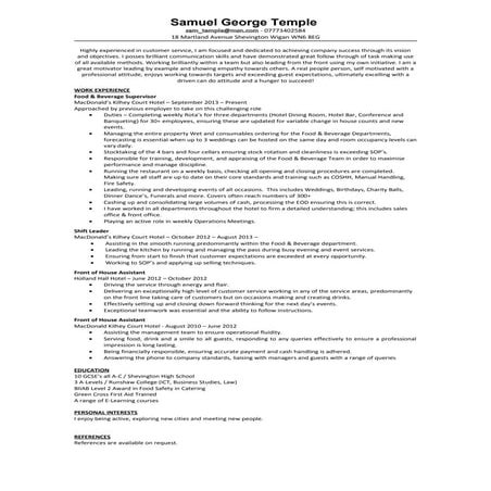 Sam Temple CV (1) | DOC