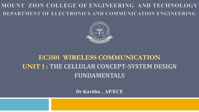 Handoff in Mobile Communication | PPTX