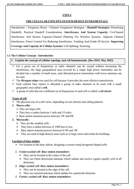 cell splitting and sectoring | PPT