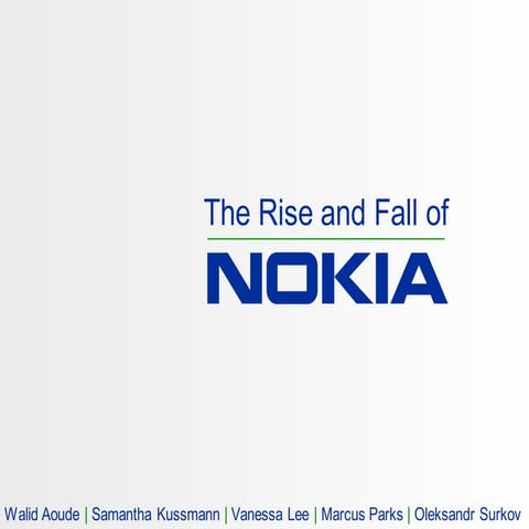 PRESENTATION ON SWOT ANALYSIS OF NOKIA.pptx
