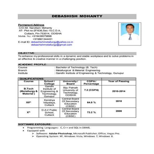 DEBASHISH RESUME...1 | PDF