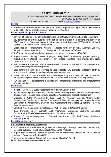Muhamad Talal - AGL Engineer (Airfield Lighting System) | PDF