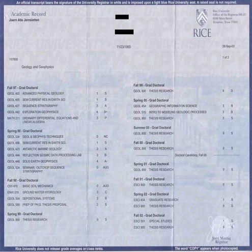nyu transcript | PDF