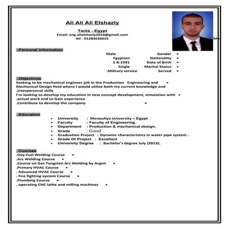 Mechanical engineer | PDF