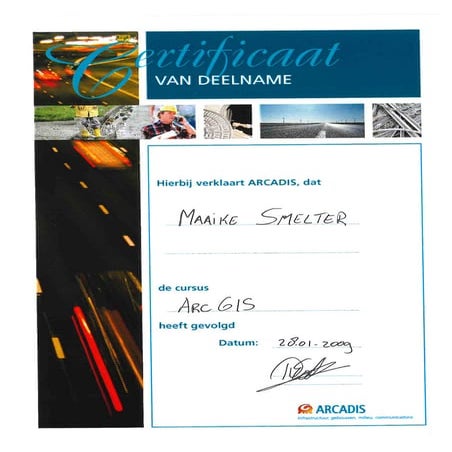 Certificaat cursus ArcGIS | PDF | Computer Software and Applications | Computing