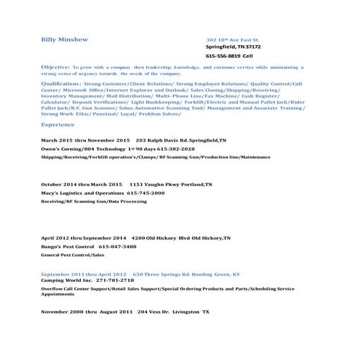 MIM Resume | DOCX